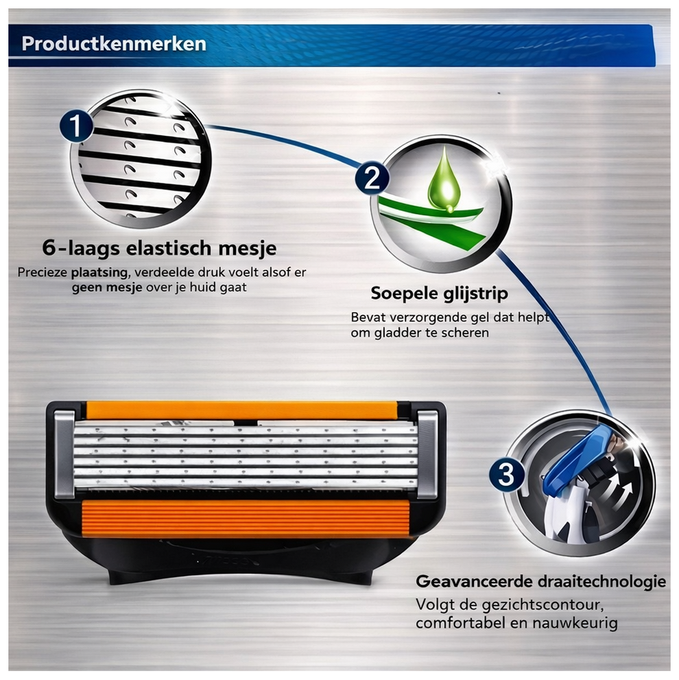 16-Pack Scheermesjes - voor Fusion 5 - alle fusion series - Power - Pr ...